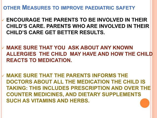 Pediatric safety ppt 1 | PPTX