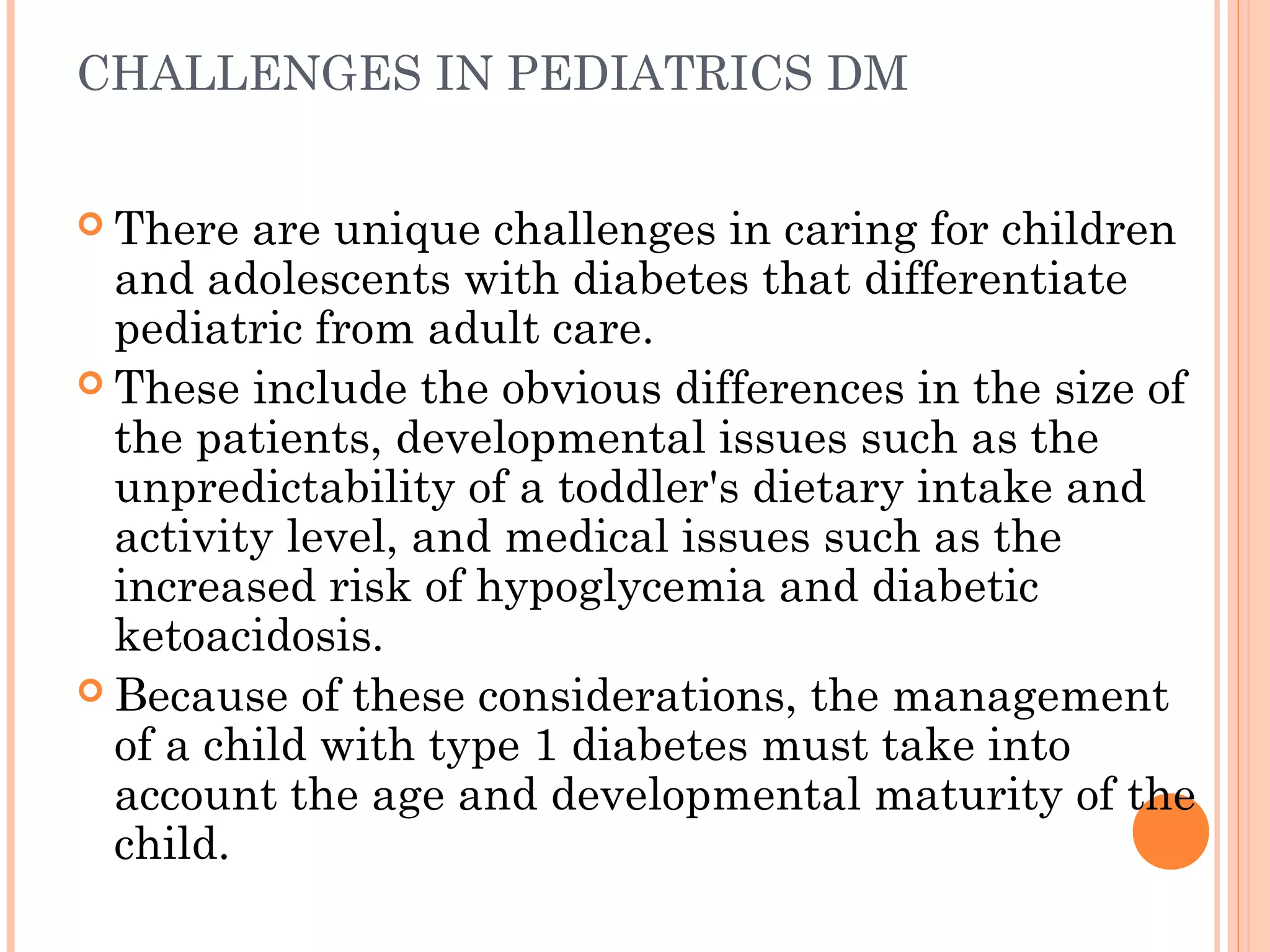 Pediatrics diabetic mellitus | PPT
