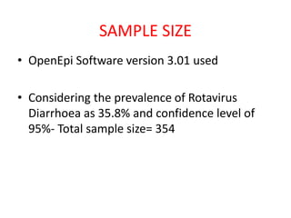 Prevalence of Rotavirus and Adenovirus among children less tha 5 years ...