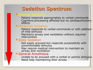 Pediatric sedation | PPT