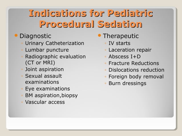 Pediatric sedation | PPT | First Aid | Injuries