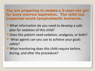 Pediatric sedation | PPT