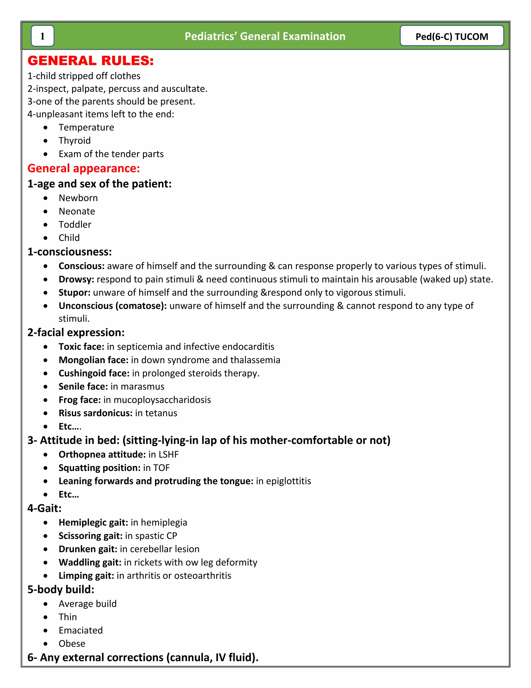 Pediatrics exam | PDF