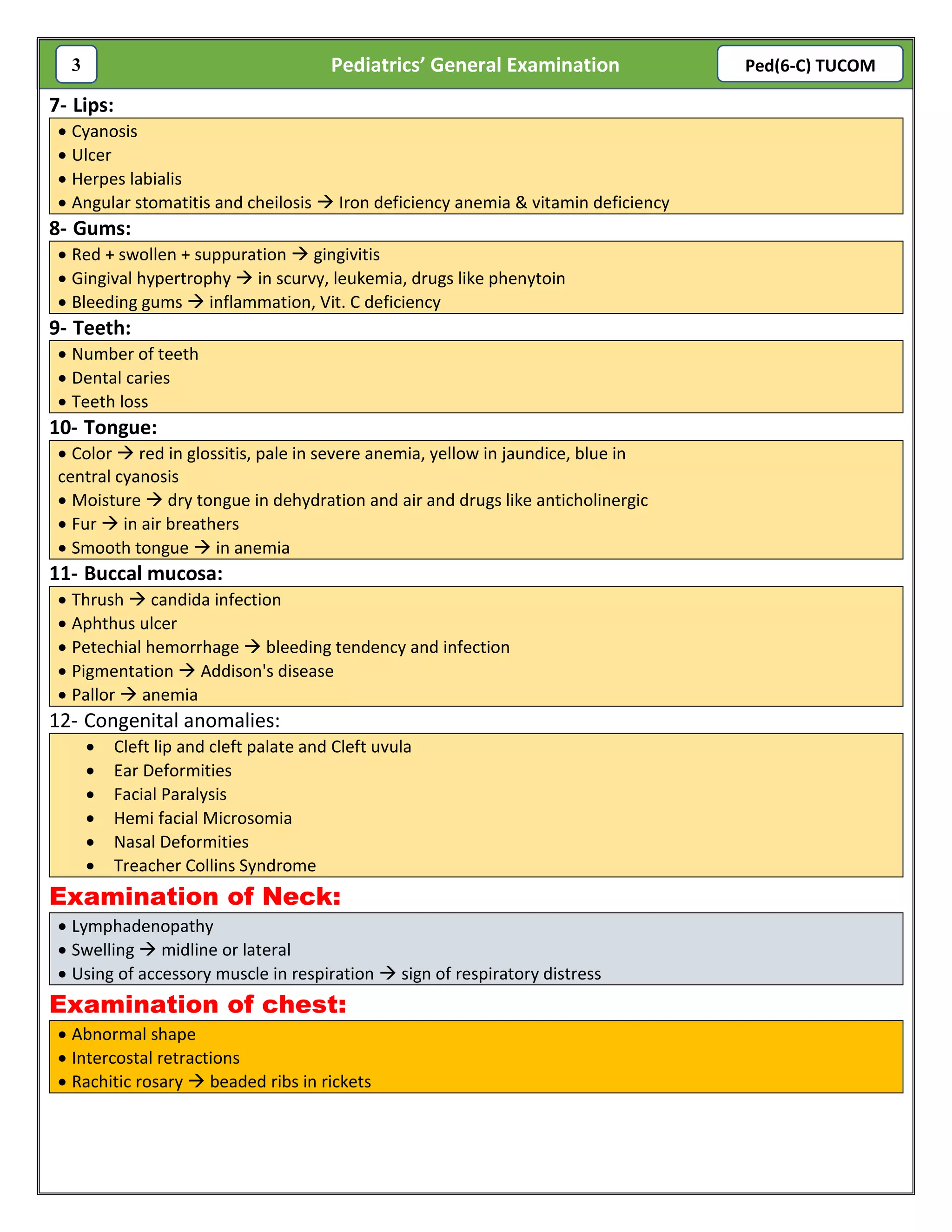 Pediatrics exam | PDF
