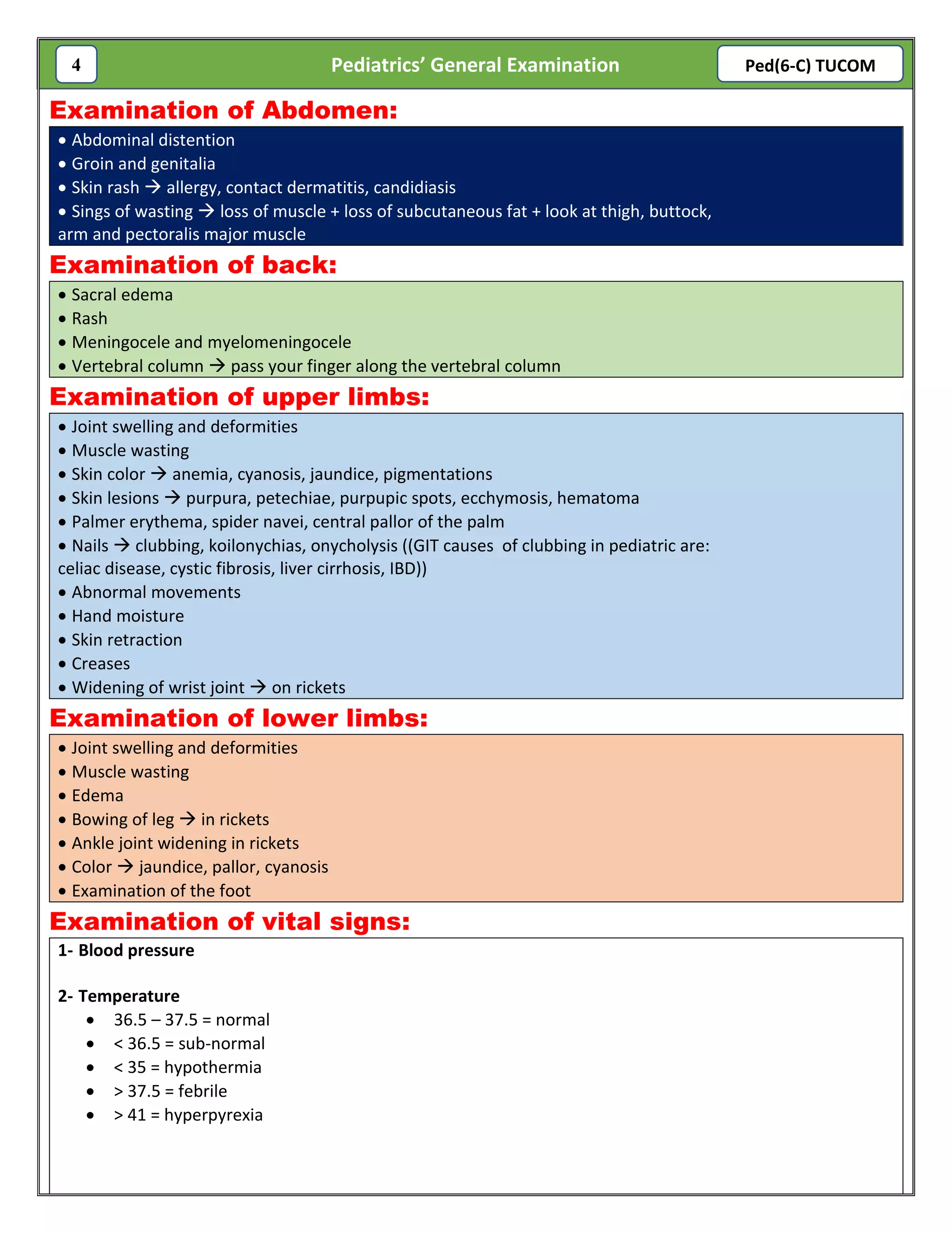 Pediatrics exam | PDF