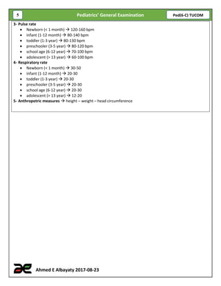 Pediatrics exam | PDF