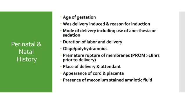 Pediatrics History Taking and Physical Examination.pptx | Pregnancy ...
