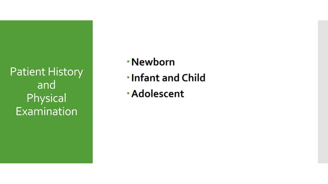 Pediatrics History Taking and Physical Examination.pptx | Pregnancy ...