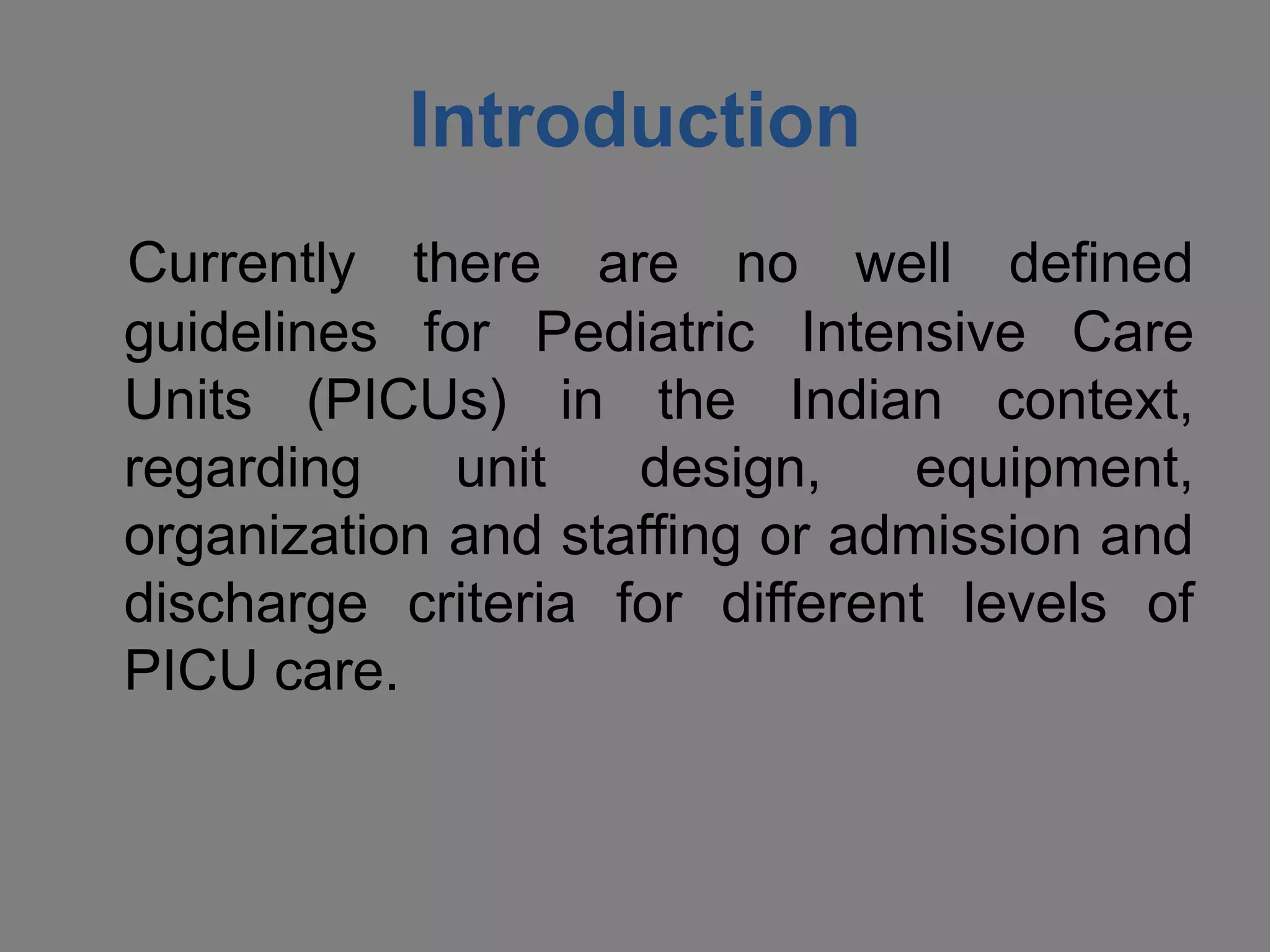 Pediatrics intensive care unit | PDF