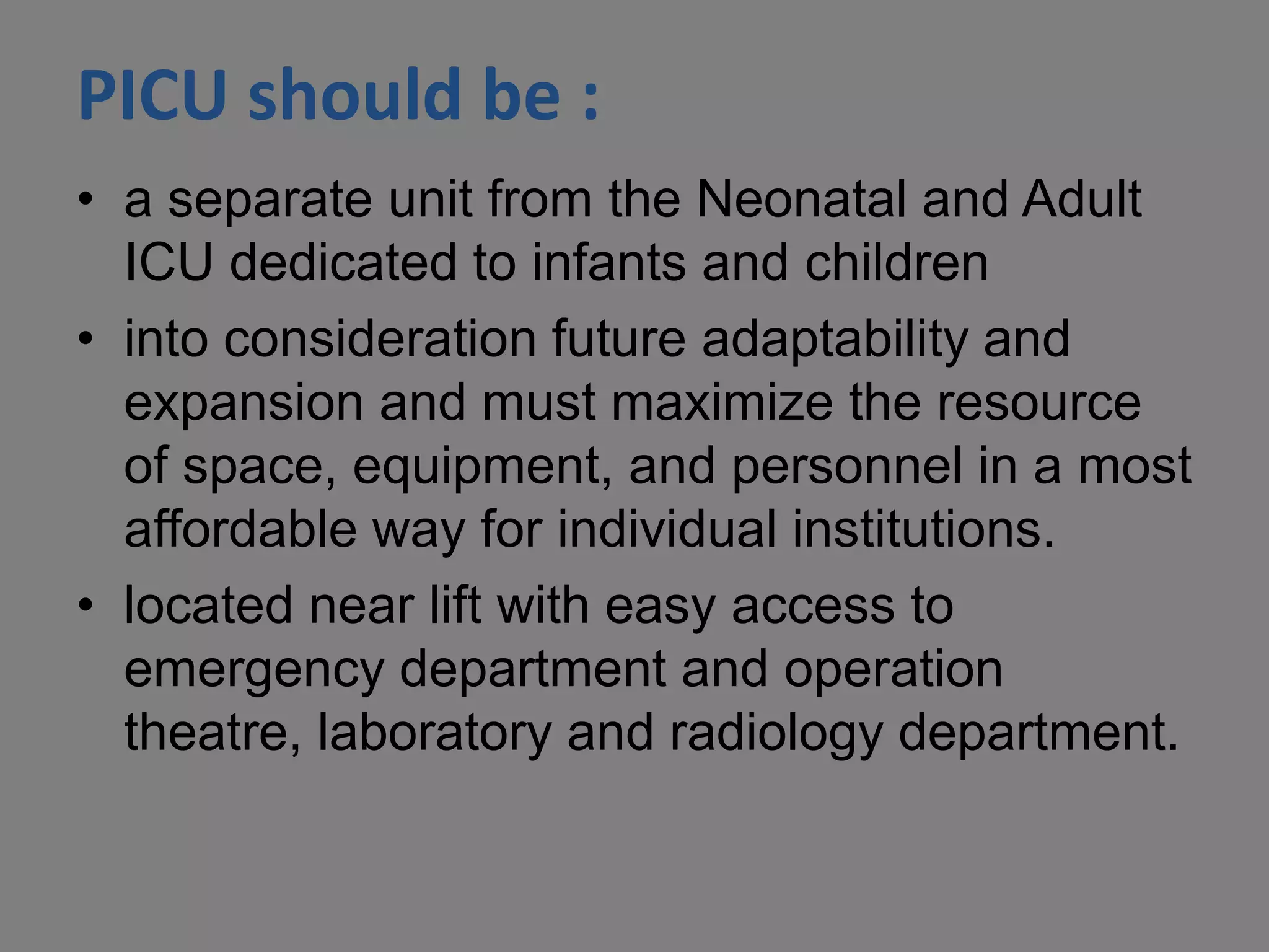 Pediatrics intensive care unit | PDF