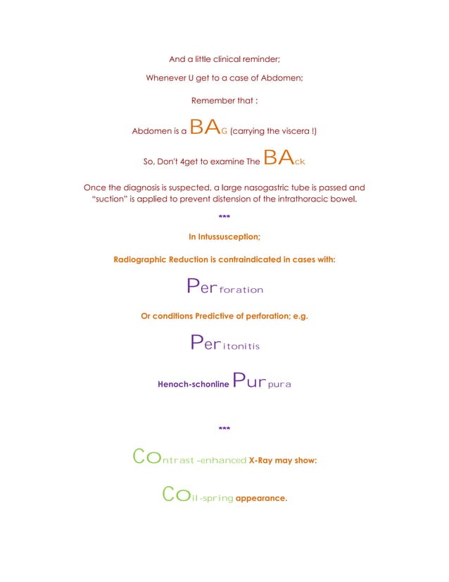 Pediatrics mnemonics | PDF