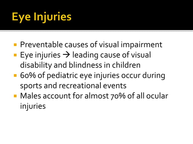 Pediatrics ocular trauma and emergencies | PPTX | Eye and Vision ...