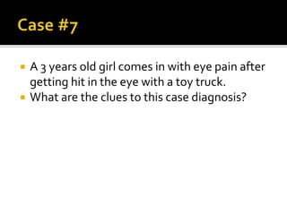 Pediatrics ocular trauma and emergencies | PPTX
