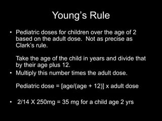 Pediatrics pharmacology | PPTX