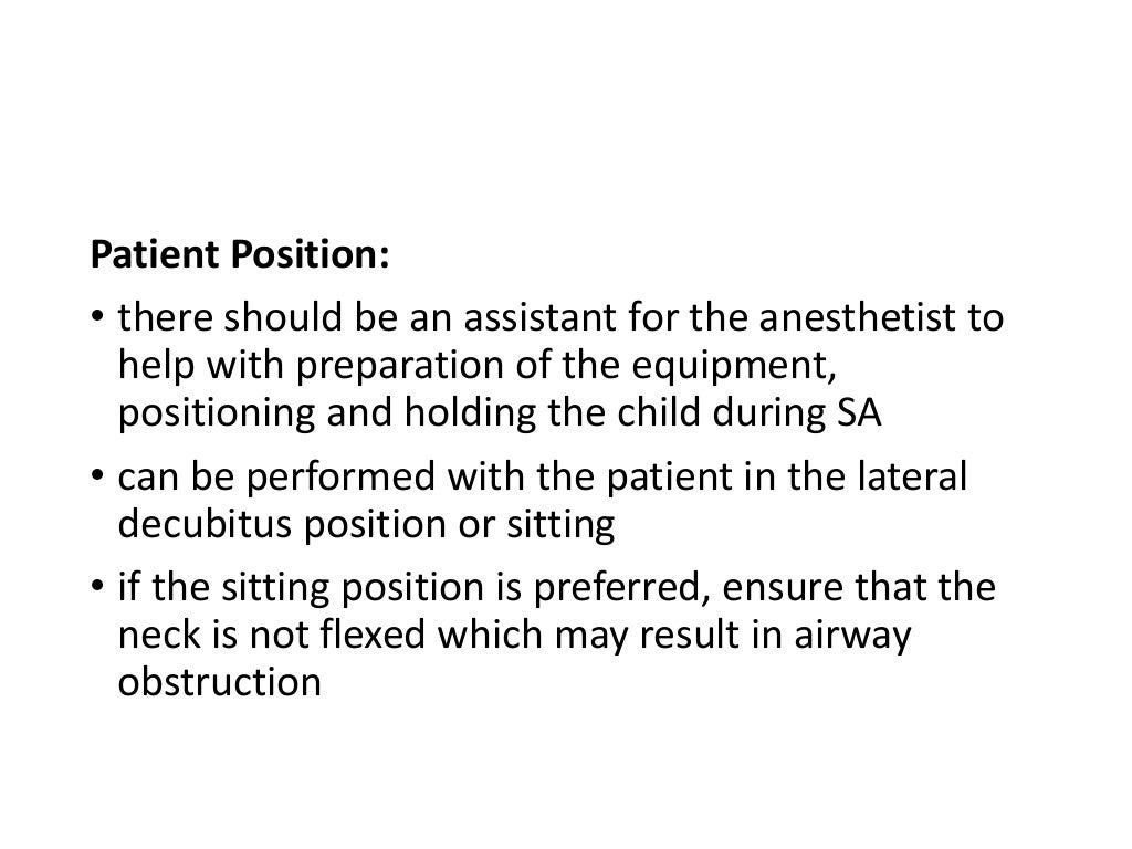 Pediatric spinal anaesthesia | PPTX