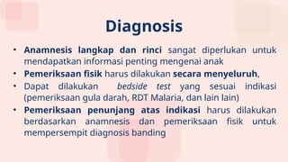 Anamnesis dan Pemeriksaan fisik pada pediatri | PPTX