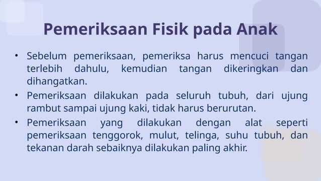Anamnesis dan Pemeriksaan fisik pada pediatri | PPT