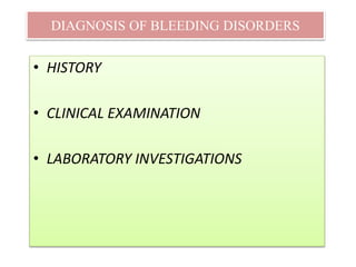 Aproach to bleeding disorder in Pediatrics | PPTX