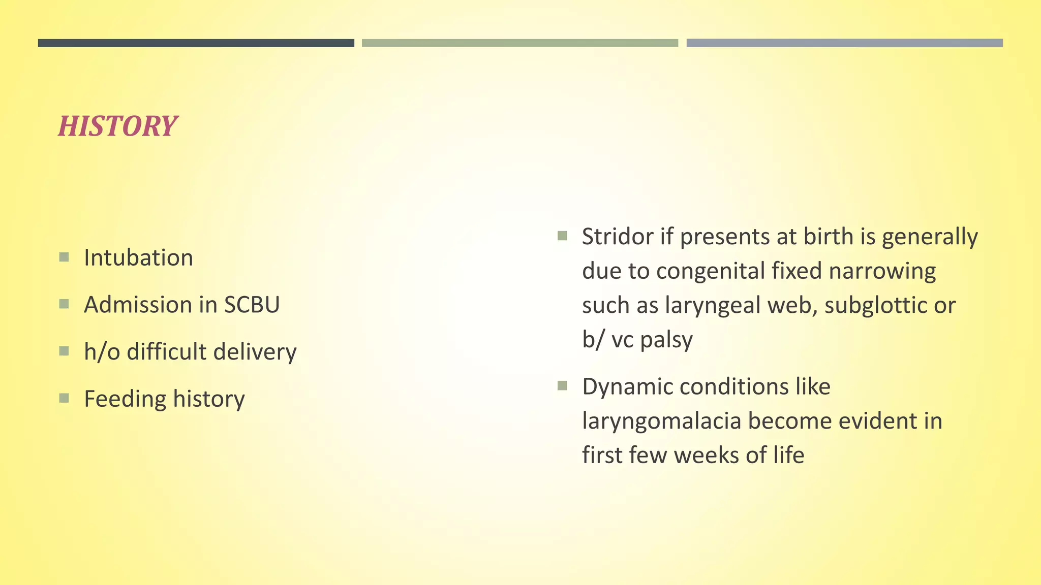 Pediatric stridor | PPTX