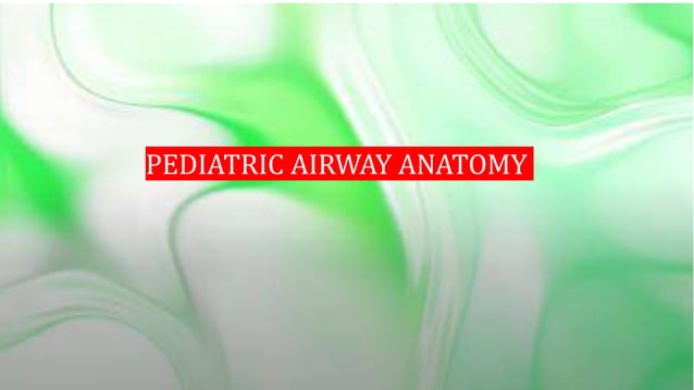 Pediatric stridor | PPTX