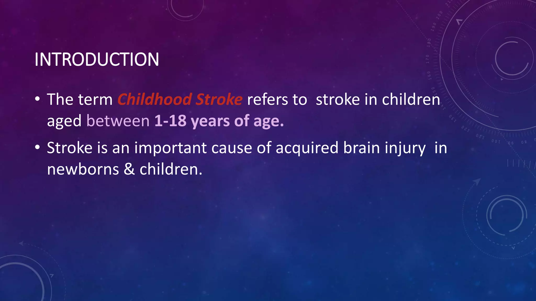 Pediatric stroke | PPTX