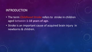 Pediatric stroke | PPTX