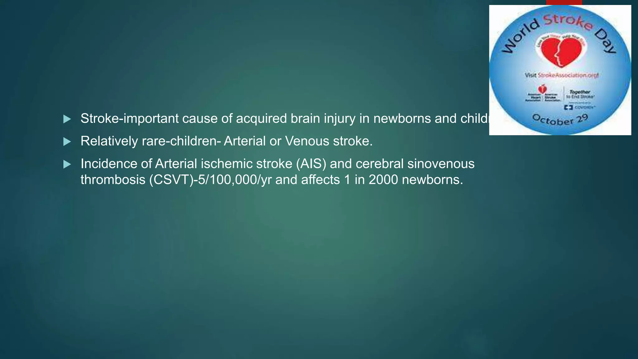 Pediatric stroke syndromes | PPTX