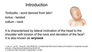 Pediatric torticollis | PPTX