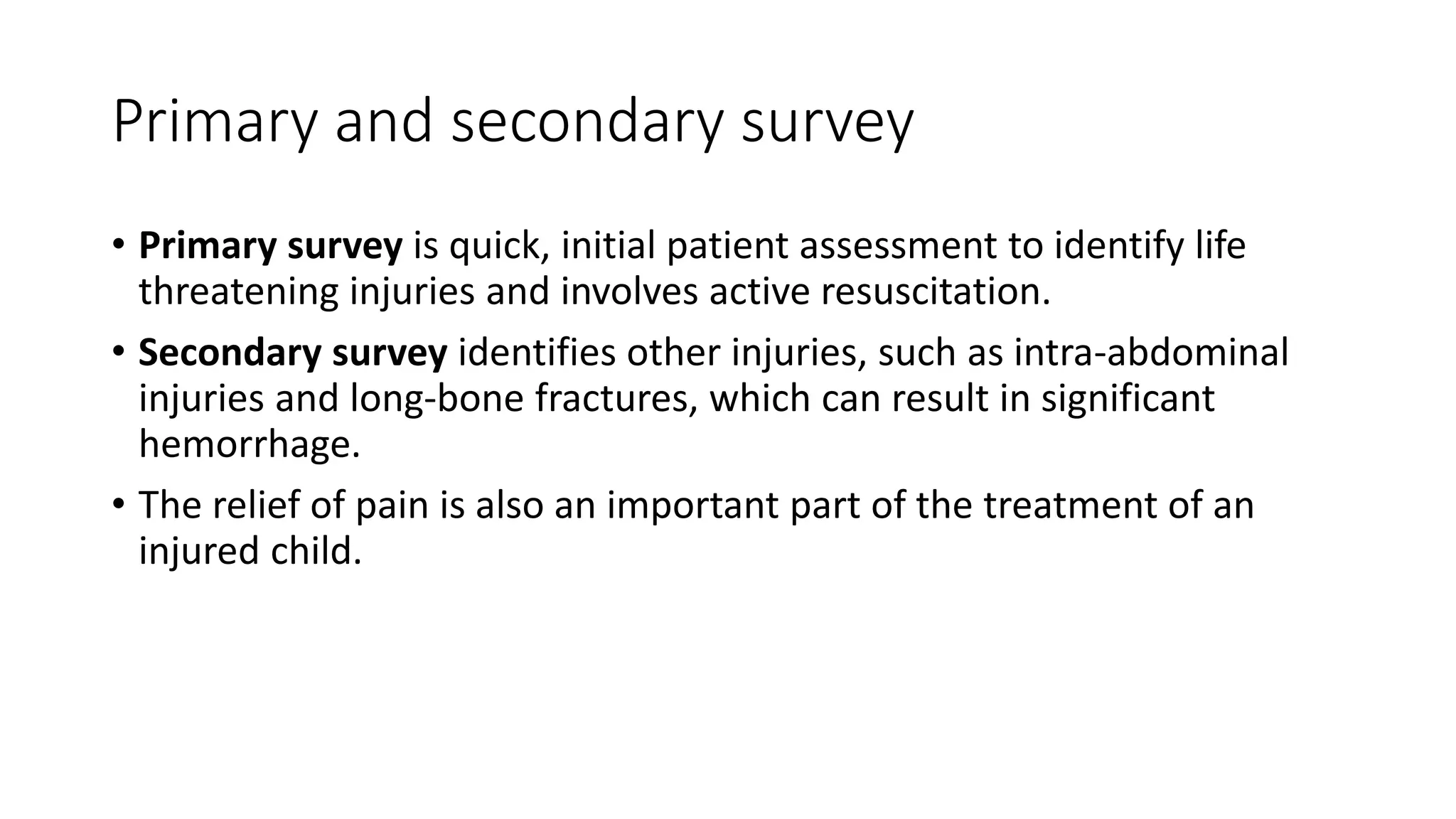 Pediatric Trauma | PDF