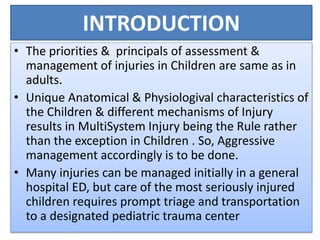Pediatric Trauma - Concepts & Management | PPTX