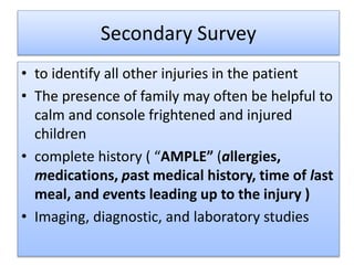 Pediatric Trauma - Concepts & Management | PPTX