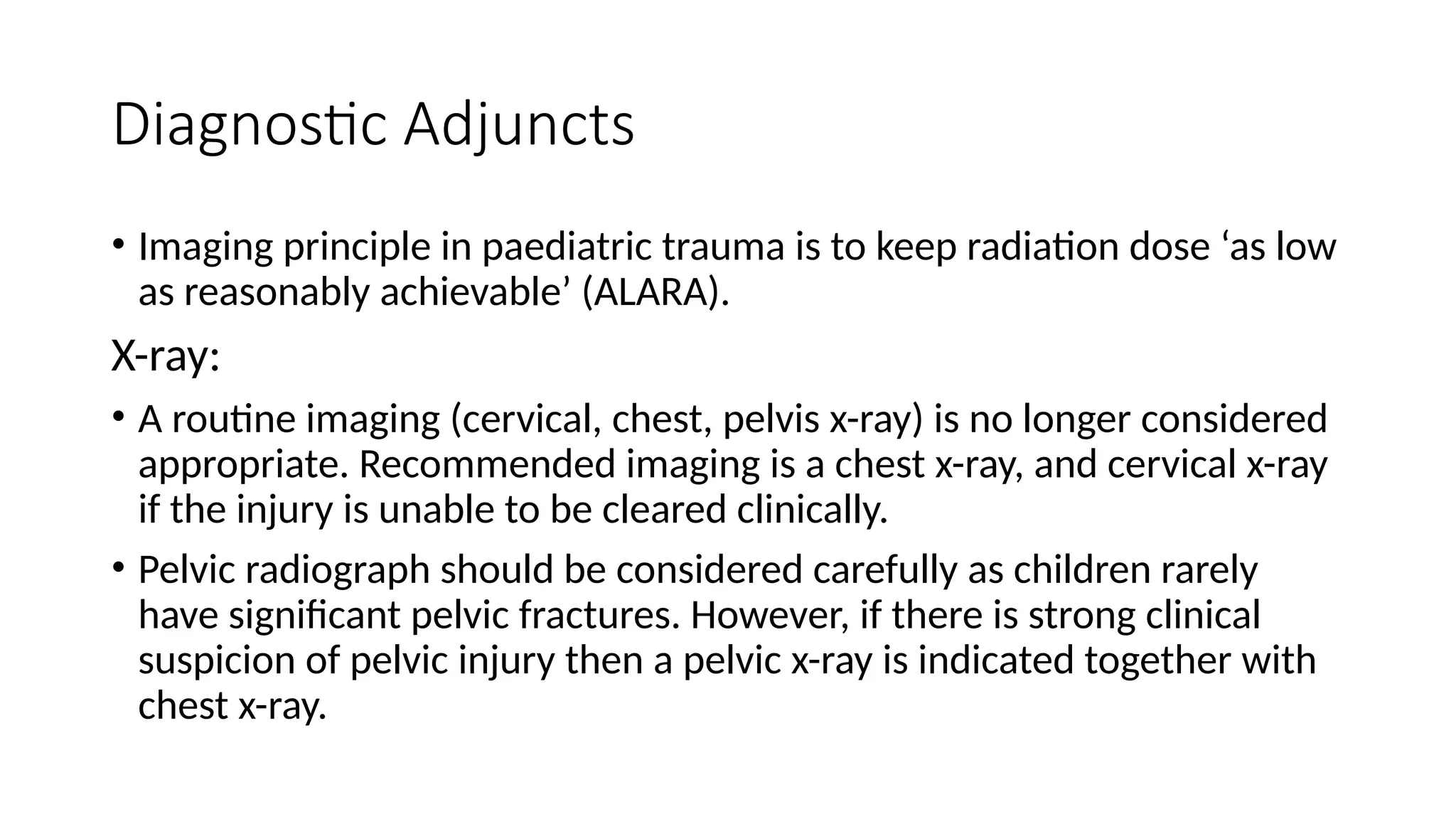 Pediatric trauma in emergency (presentation) | PPTX