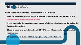 Approach to pediatrics trauma according to ATLS | PPTX
