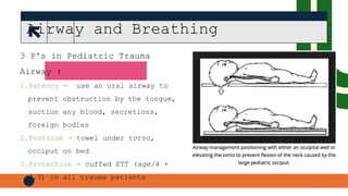 Approach to pediatrics trauma according to ATLS | PPTX