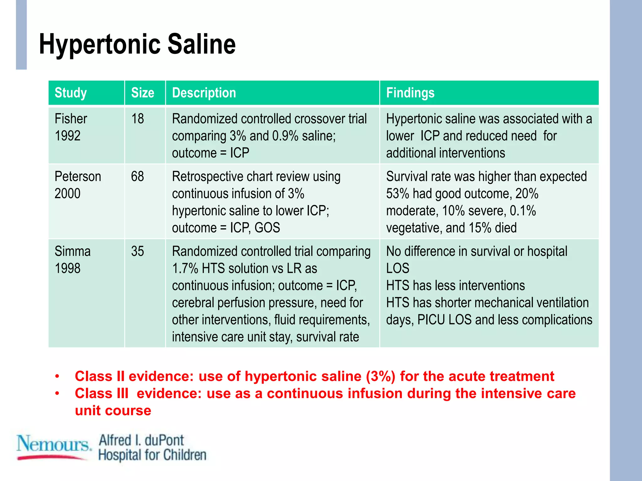 Pediatric traumatic brain injury presentation | PPTX