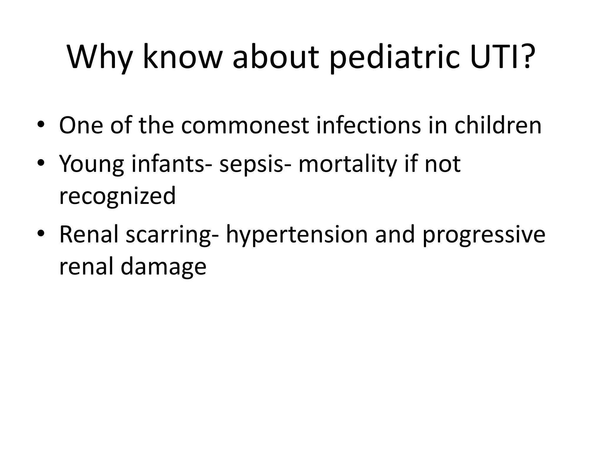 Pediatric urinary tract infection | PPTX