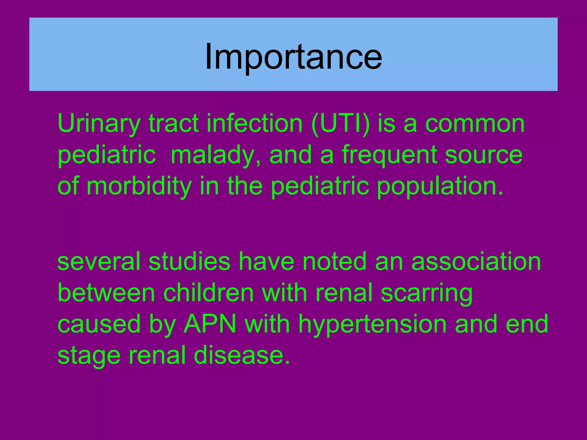 Pediatric urinary tract infection..the role of imaging | PDF