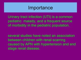 Pediatric urinary tract infection..the role of imaging | PPT