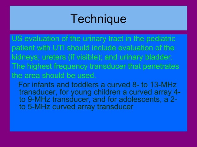 Pediatric urinary tract infection..the role of imaging | PPT