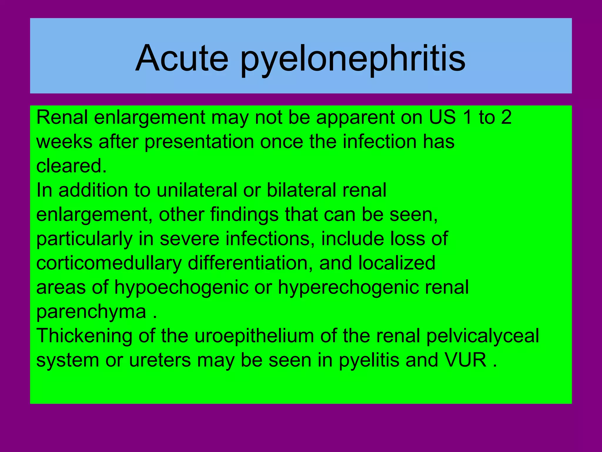 Pediatric urinary tract infection..the role of imaging | PPT