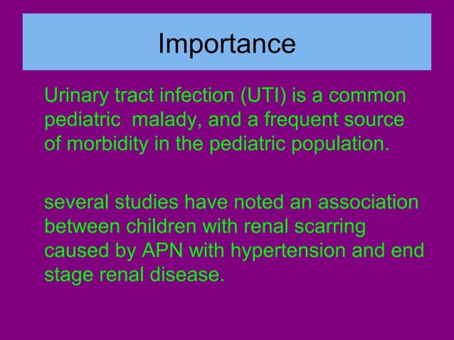 Pediatric urinary tract infection..the role of imaging | PPT