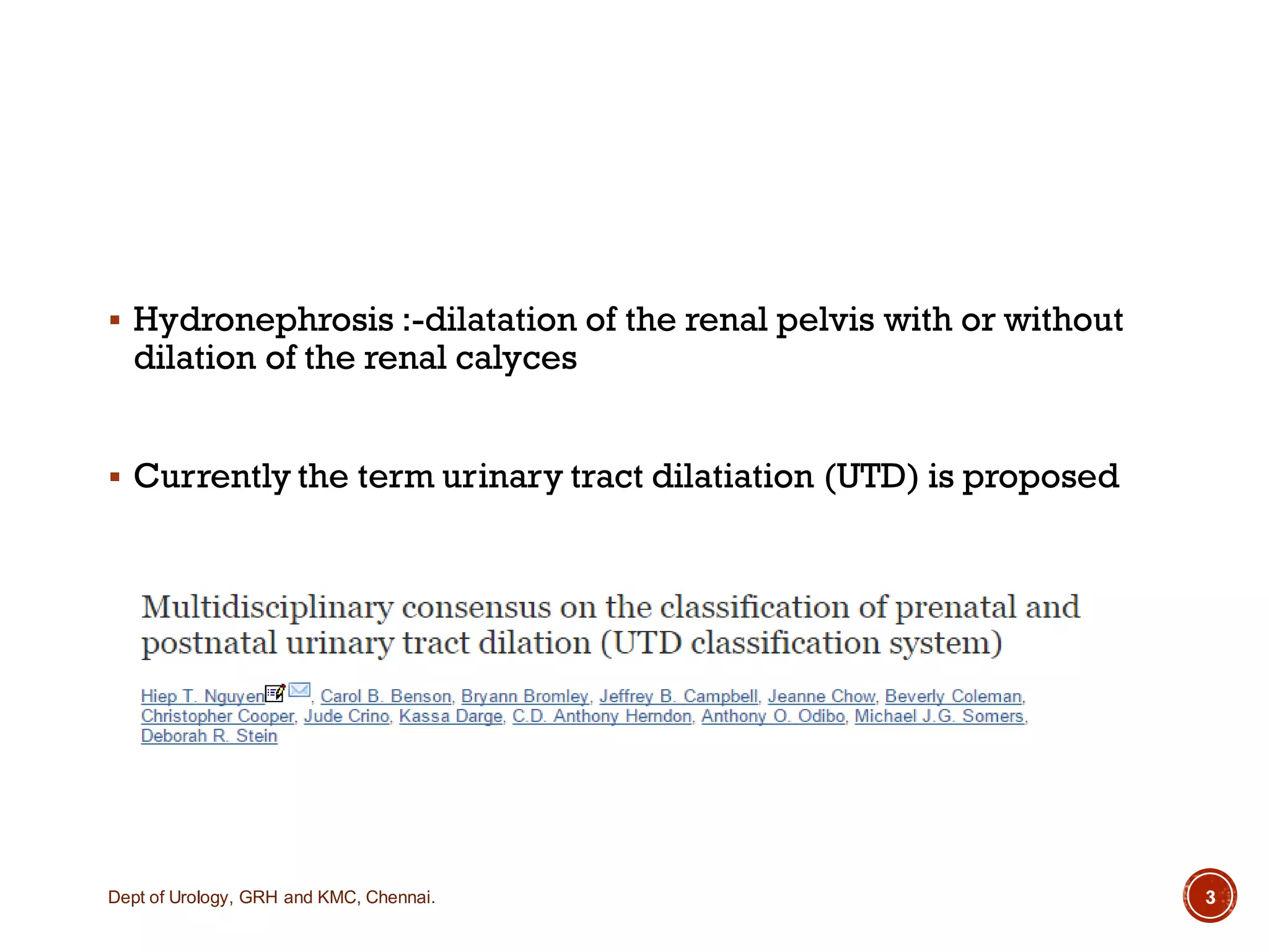 Pediatric urology Management Of Antenatal Hydroureteronephrosis | PDF