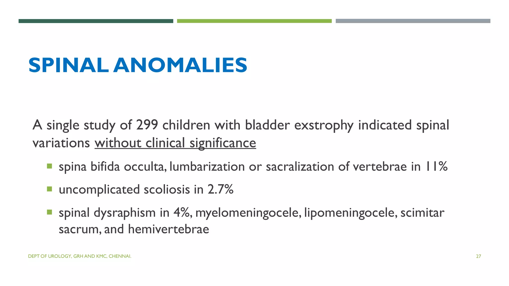 Pediatric urology:Bladder extrophy and Epispadias complex | PDF