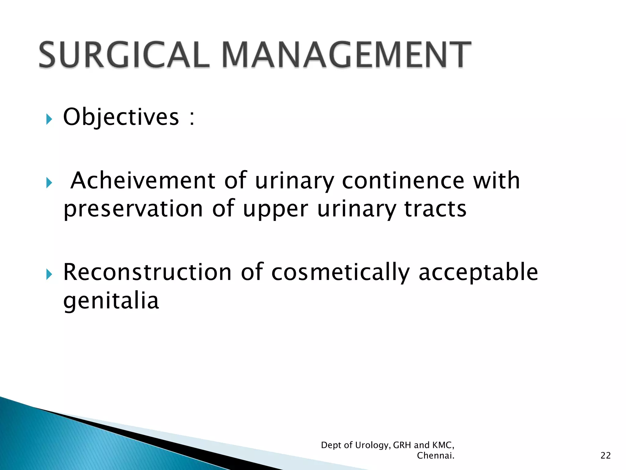 Pediatric urology:Epispadias cloacal exstrophy | PDF