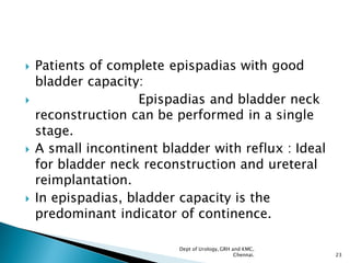 Pediatric urology:Epispadias cloacal exstrophy | PDF