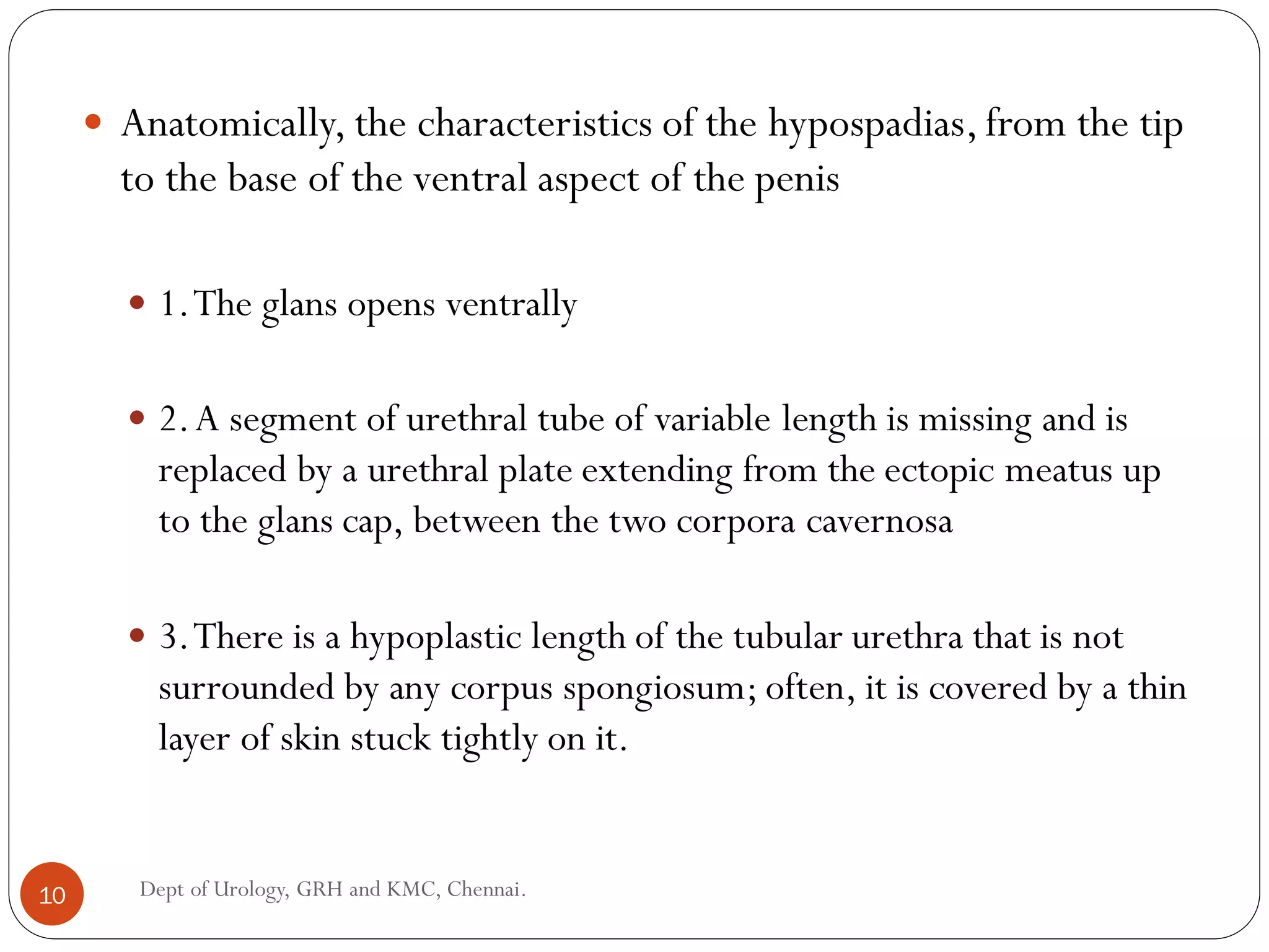 Pediatric urology:Hypospadias- etiology, embryology | PDF