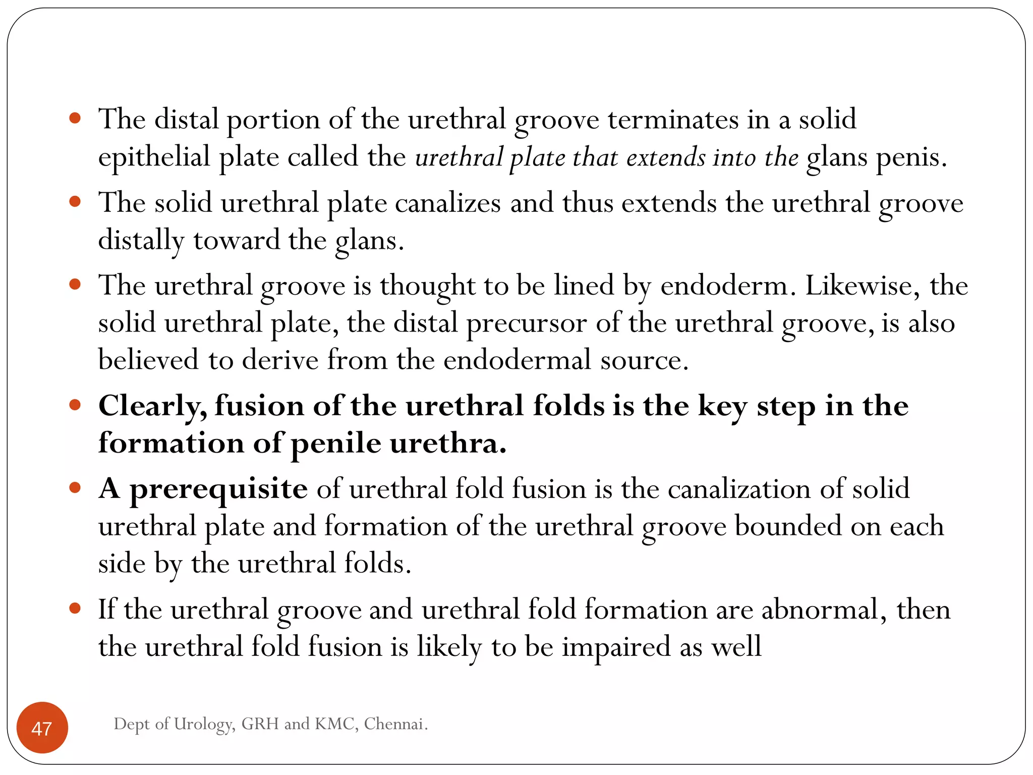 Pediatric urology:Hypospadias- etiology, embryology | PDF