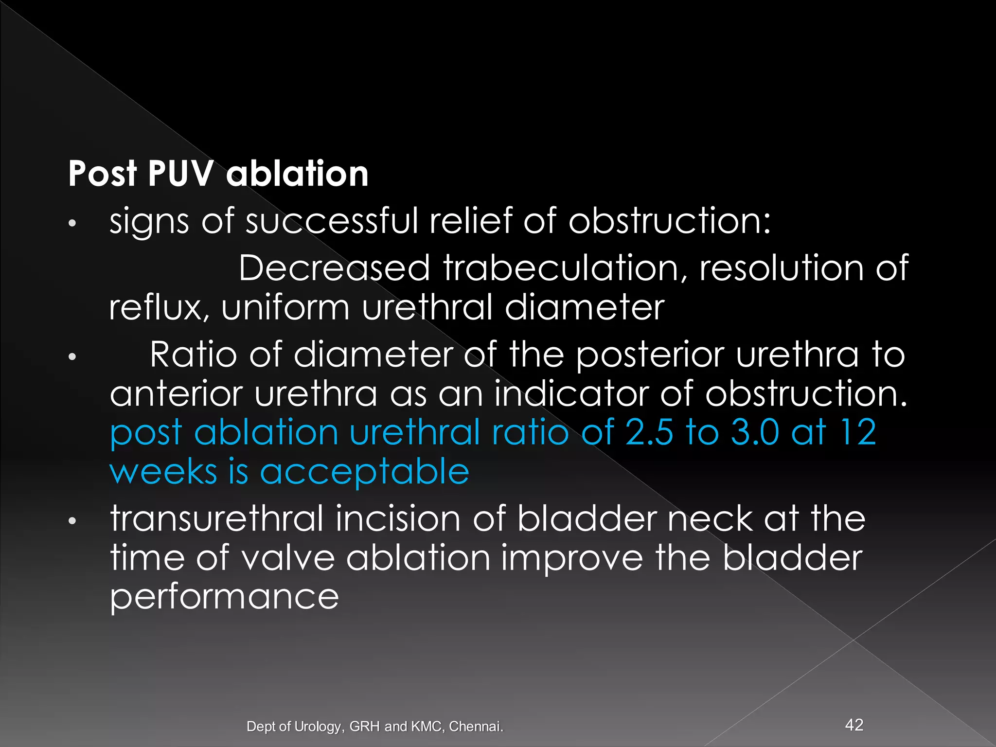 Pediatric urology : PUV- overview | PDF