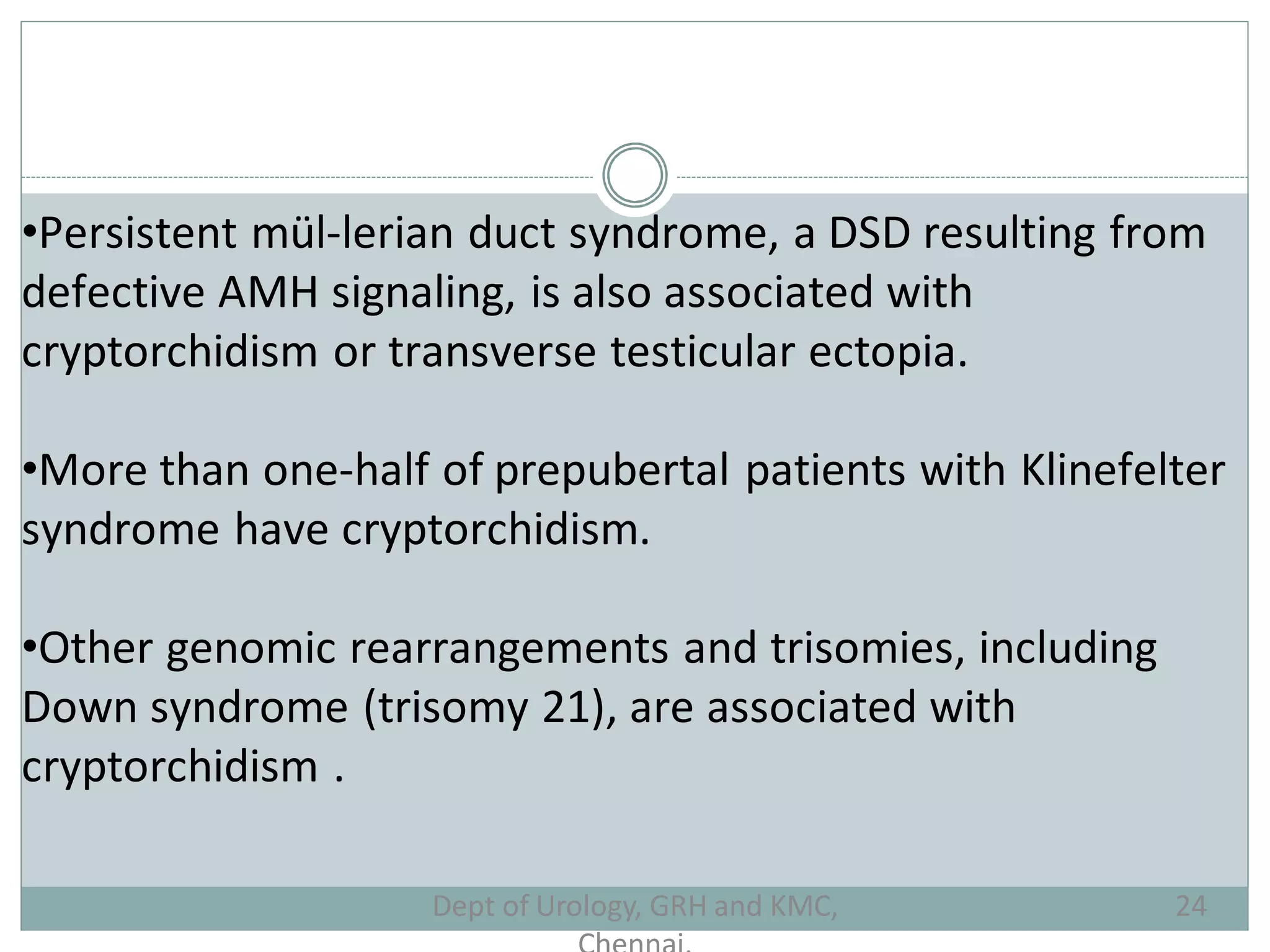 Pediatric urology :Undescended Testis (UDT) | PDF