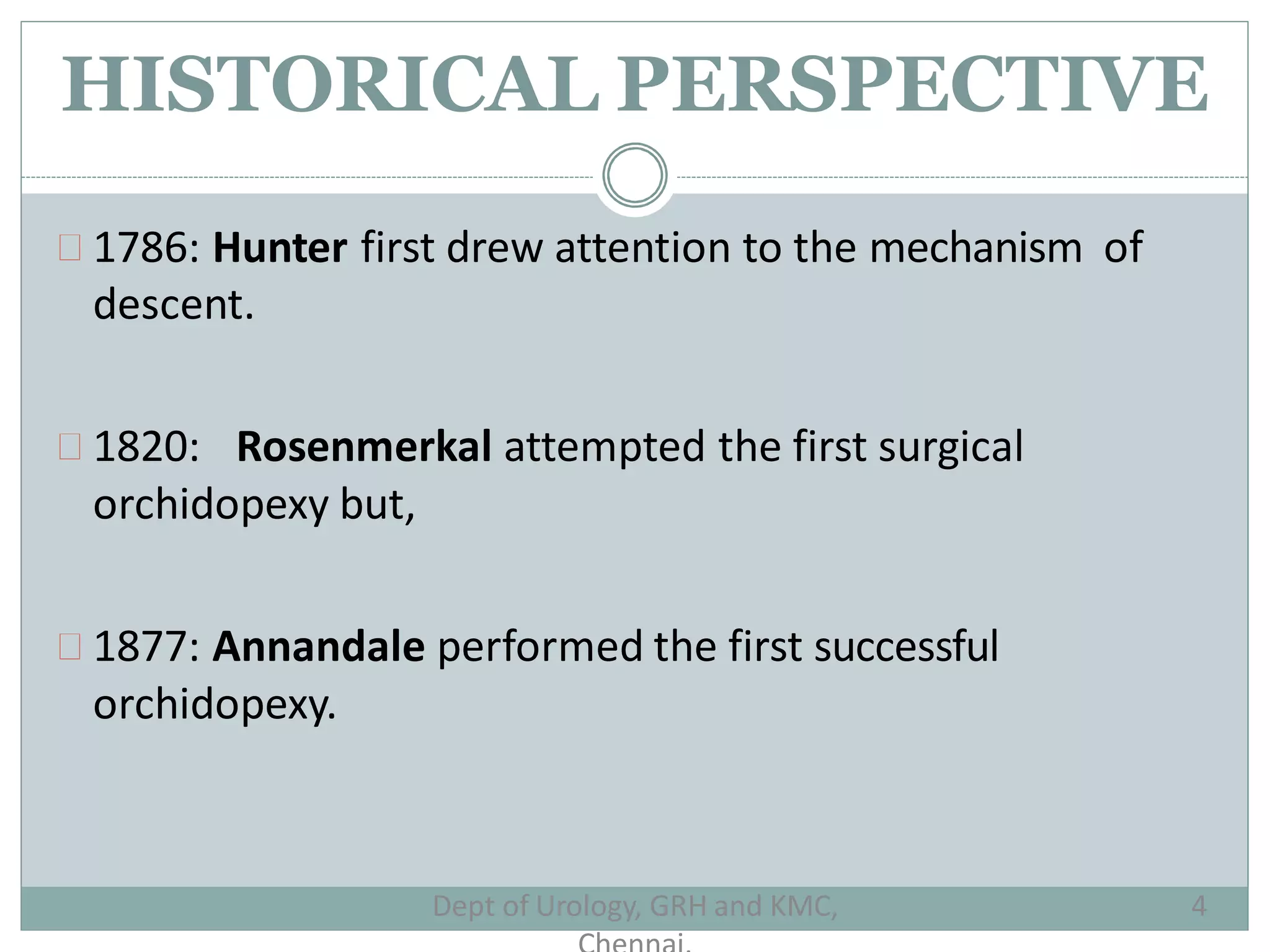 Pediatric urology :Undescended Testis (UDT) | PDF